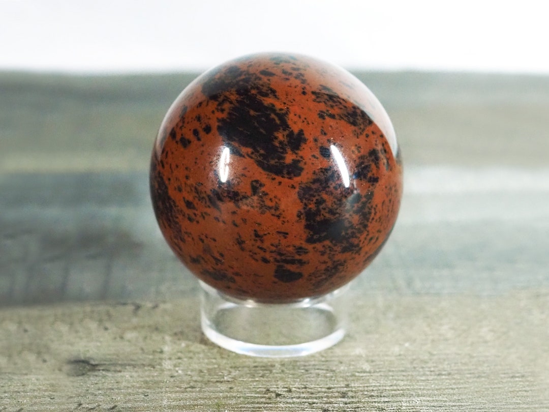 Beautiful Deep Red 2" Mahogany Obsidian Sphere - Etsy