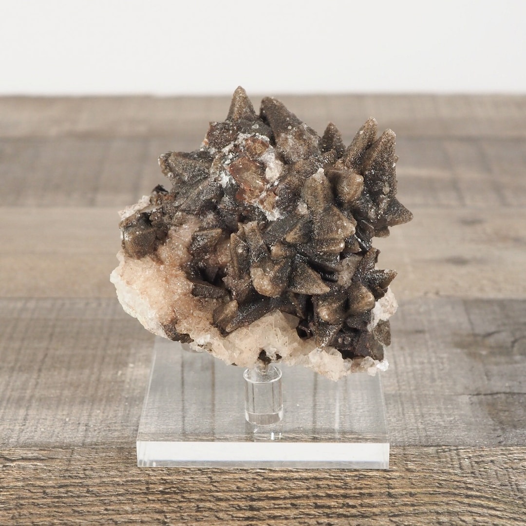 Magical Chocolate Dogtooth "raven's Wing" Calcite Specimen With Sugary ...