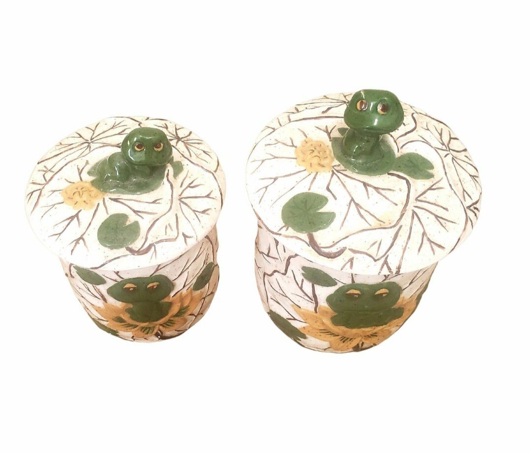 1978 Vintage Neil the Frog Hand Painted Multi-purpose Canisters, Neil ...