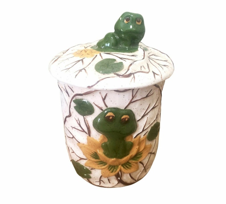 1978 Vintage Neil the Frog Hand Painted Multi-purpose Canisters, Neil ...