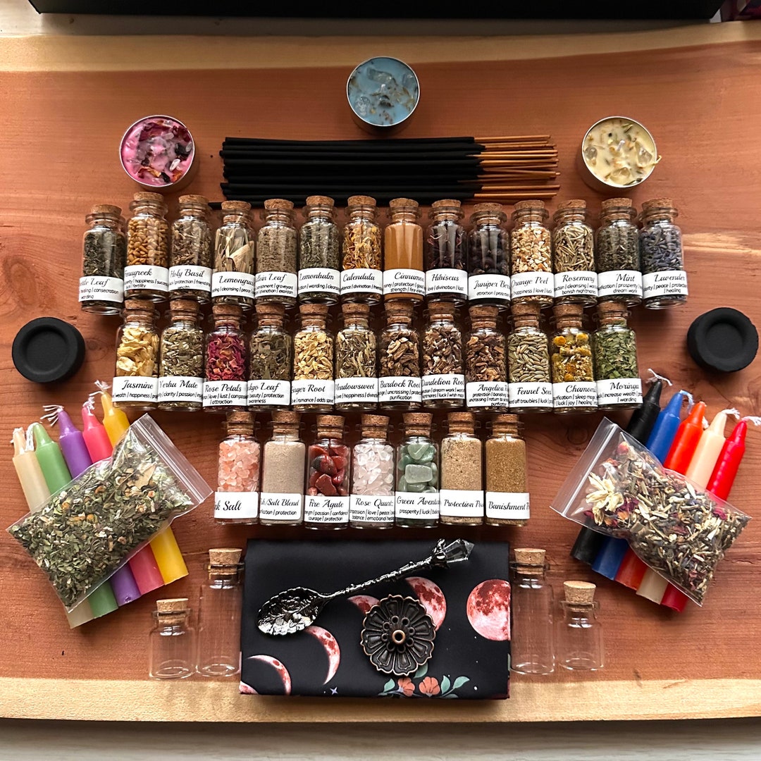 ULTIMATE Everyday Witch Kit | Herb Kit | Apothecary Kit - Etsy