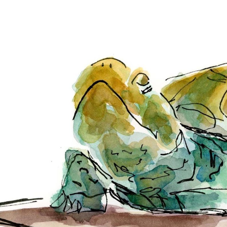 Testudo Watercolor Print | University of Maryland Testudo Statue ...