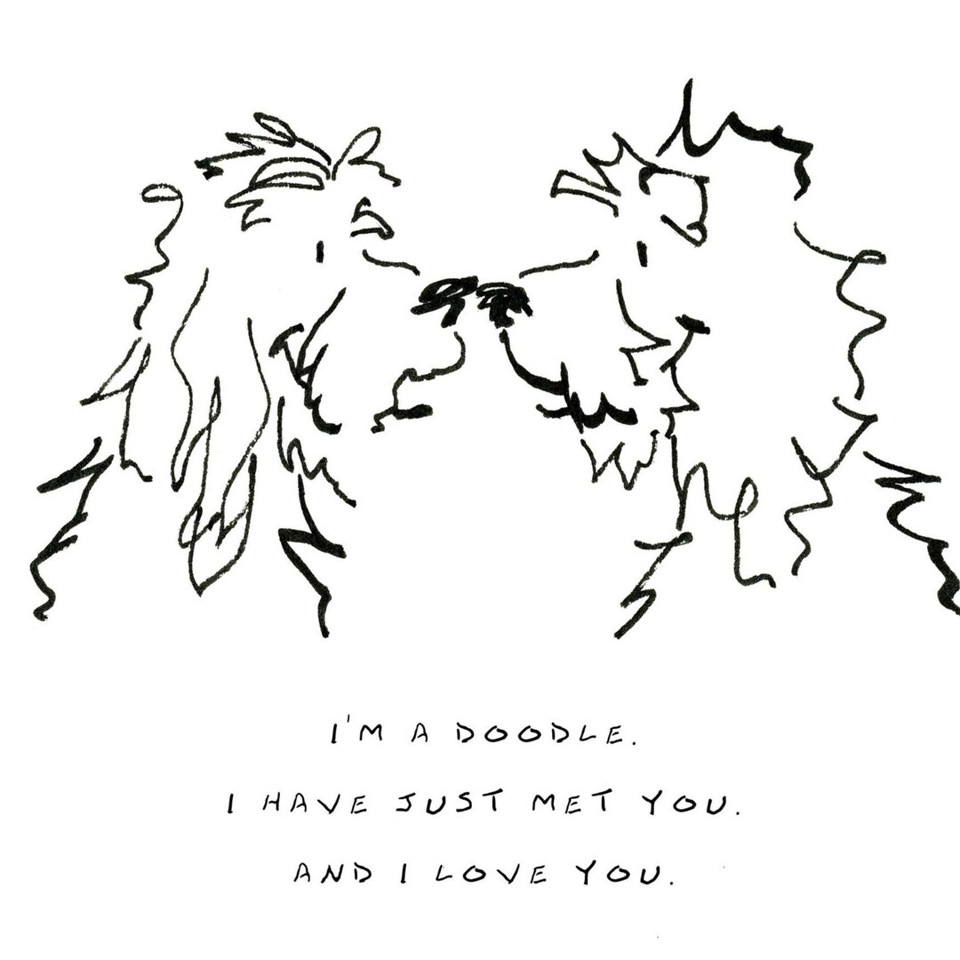 Doodle Sketch PRINTABLE Wall Art | Pet Digital Artwork | Pet Lover Gift ...