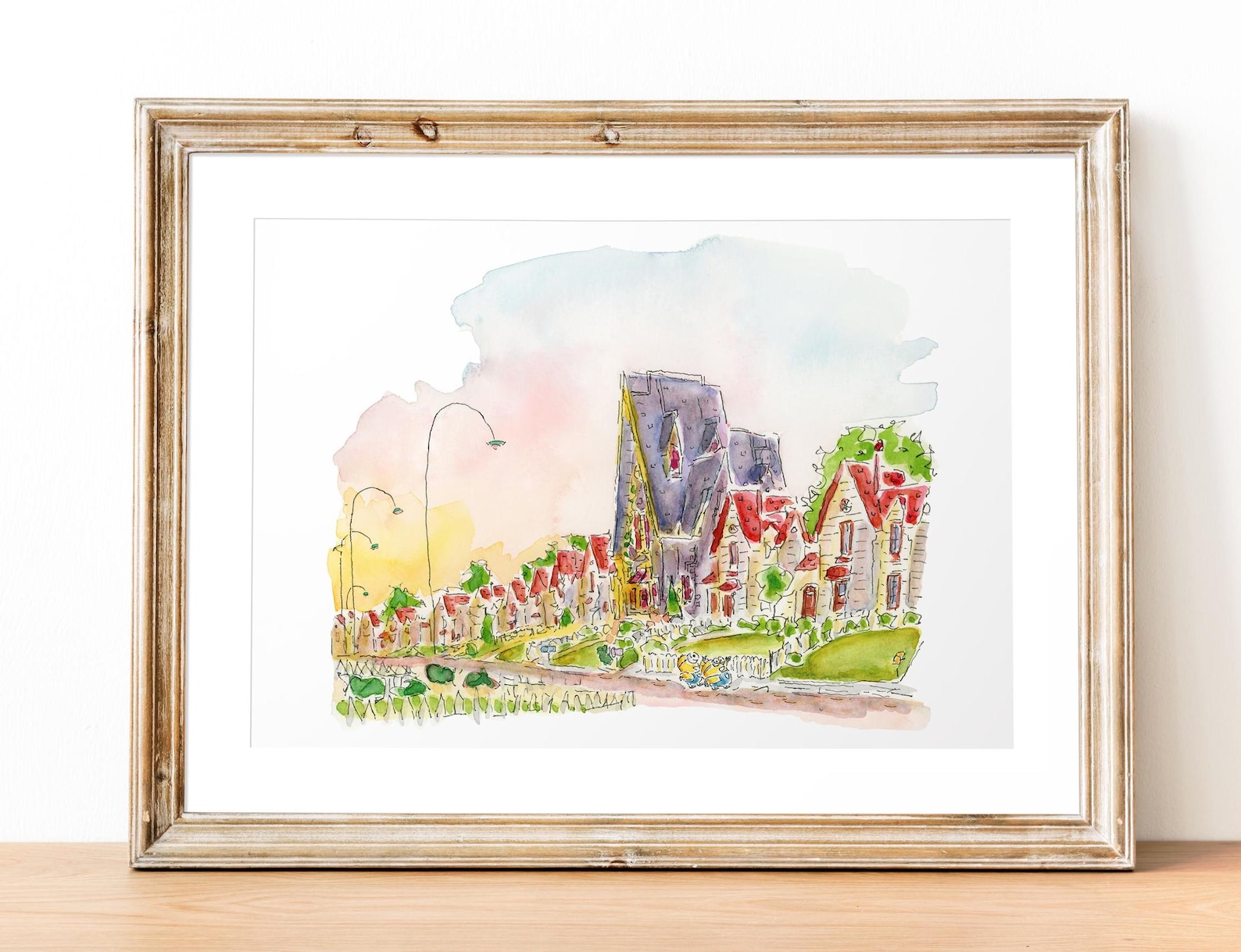 Despicable Me Watercolor Print: Gru House & Minions - Etsy