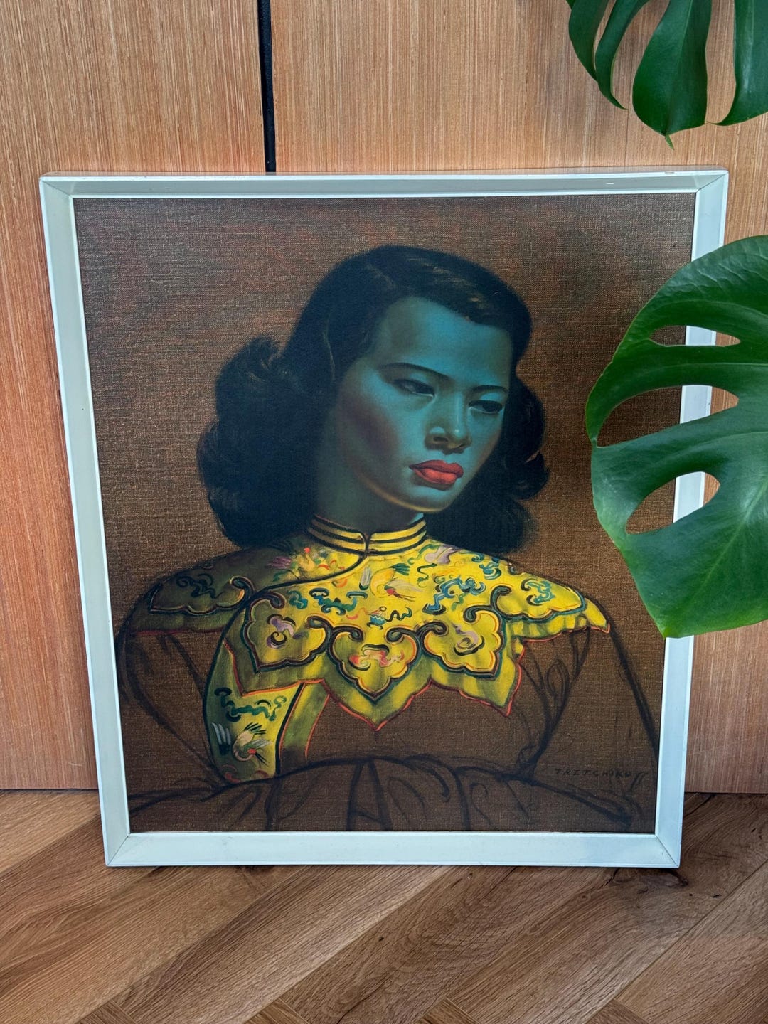 Vintage Tretchikoff “green Lady” Print – Framed Mid-century Artwork ...