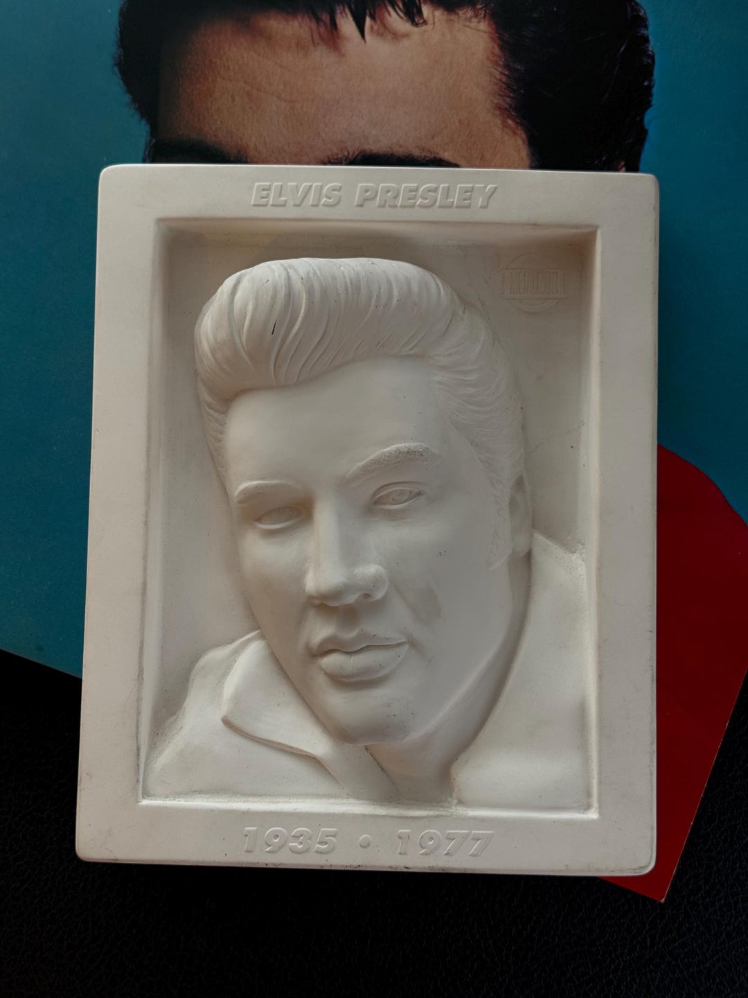 Vintage Elvis Presley Plaster Plaque - Elvis Presley the King of Rock N ...