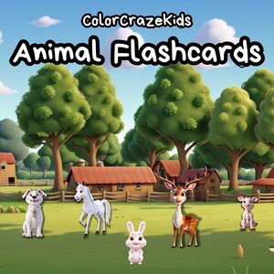 Animals and Their Babies | Cute Design | 40 Flashcards for Kids ...