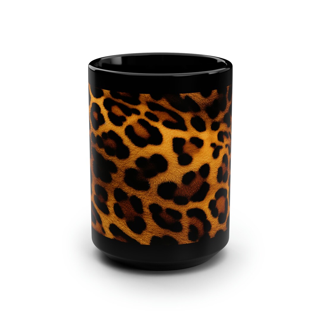 Jaguar Spots Mug | Nature-themed Mug | Black Ceramic | 15oz - Etsy