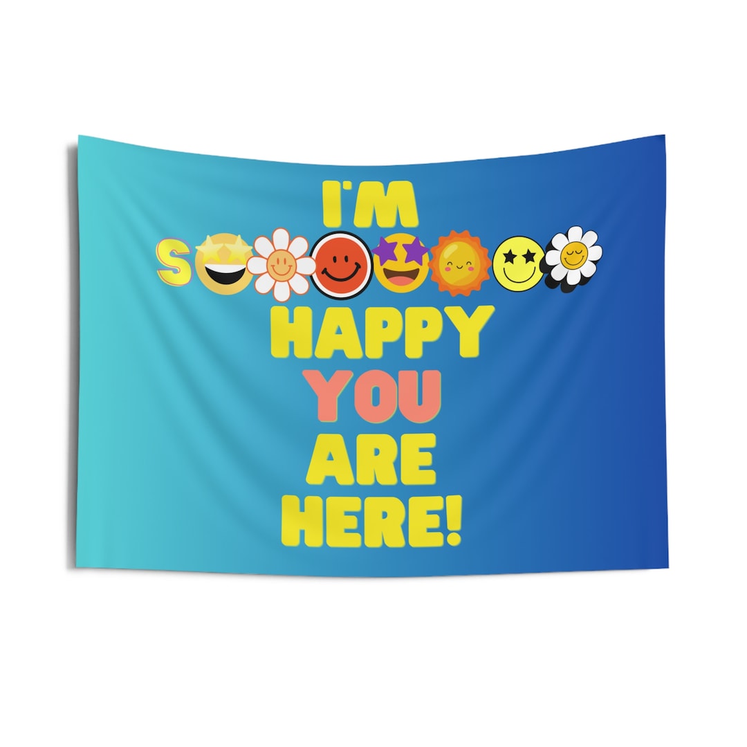 So Happy YOU Are Here Classroom Banner: Classroom Decor, Excitement ...