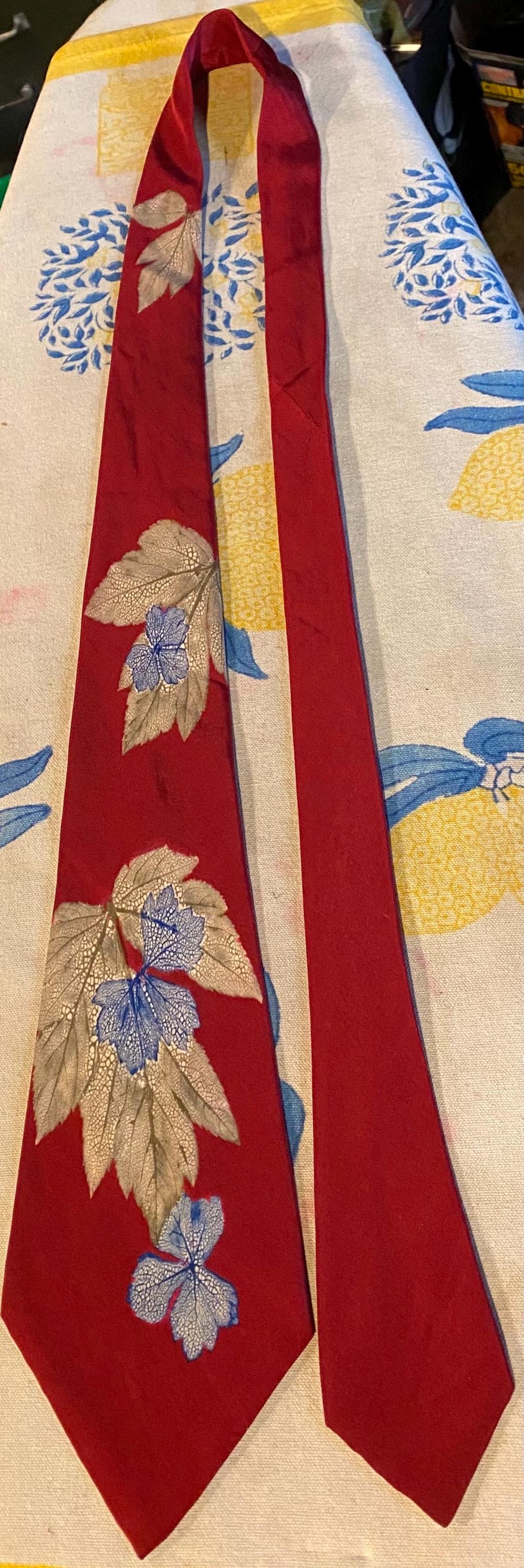 Vintage 1940’s/1950’s Leaf Necktie - Etsy