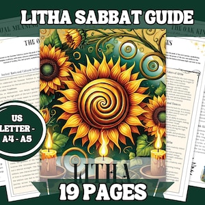 Litha Sabbat Guide Printable | Summer Solstice Rituals, Spells (PDF) - Etsy