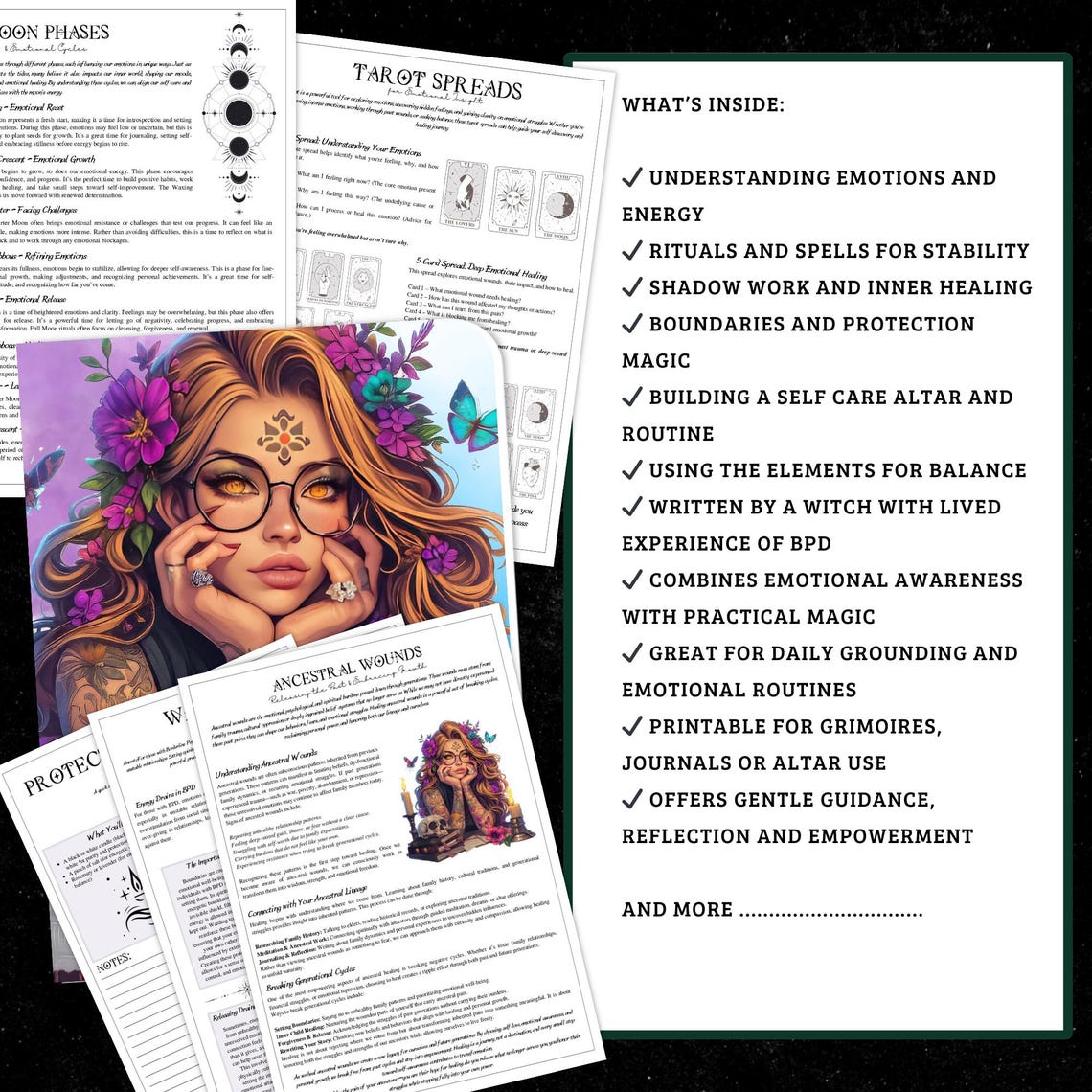 BPD Witch Printable Guide | Emotional Healing Grimoire (PDF) - Etsy