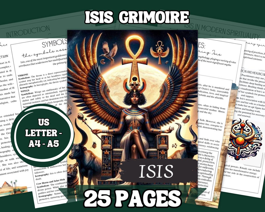 Isis Worship Guide | Egyptian Goddess Printable Grimoire | 30-page PDF ...