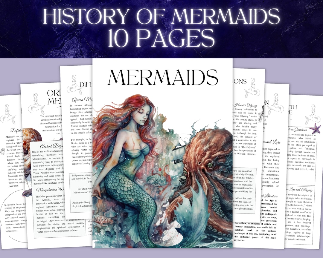 Mermaids the History Legend and Folklore Printable Grimoire - Etsy