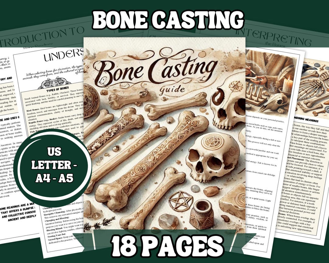 Master the Art of Bone Casting | Printable 18-page Divination Guide (A4 ...