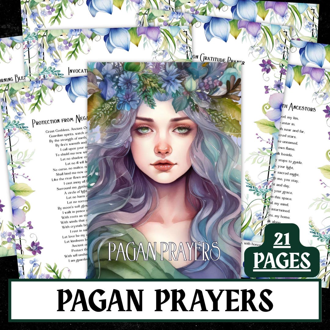 Pagan Prayers Printable | Sacred Blessings for Altar & Rituals (PDF) - Etsy