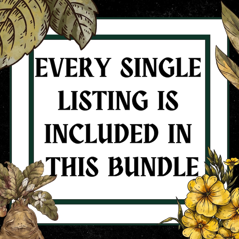 Grimoire Pages Bundle | 4000+ Witchcraft Printables (PDF) - Etsy