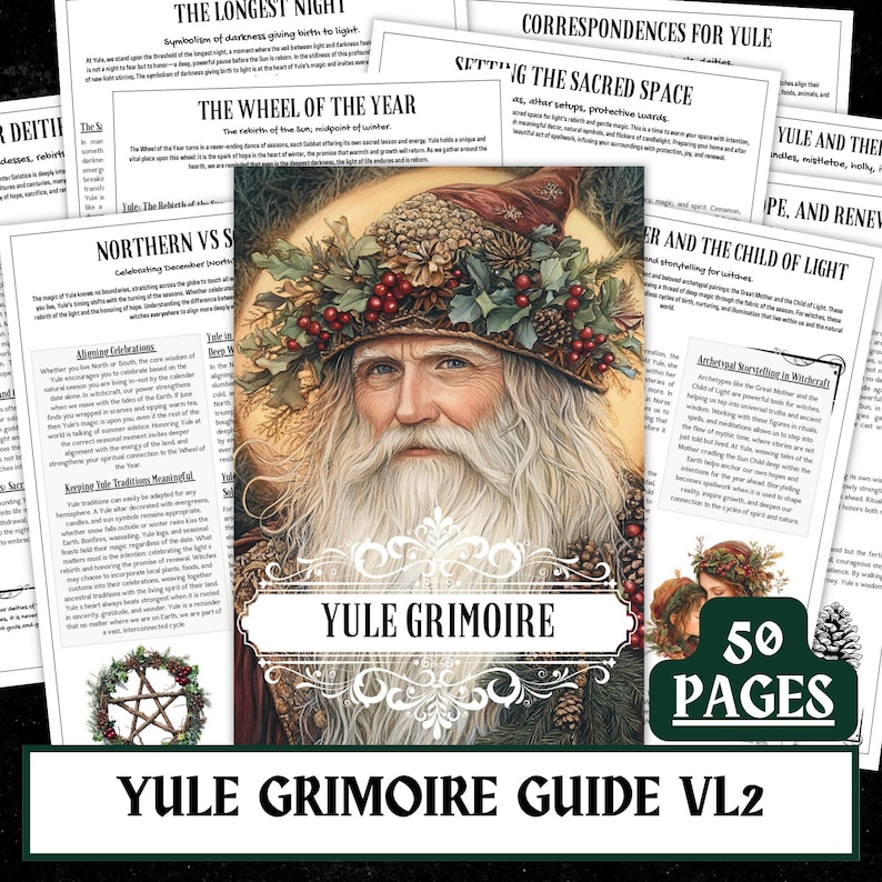 Yule Grimoire | Winter Solstice Witchcraft Guide (PDF) - Etsy