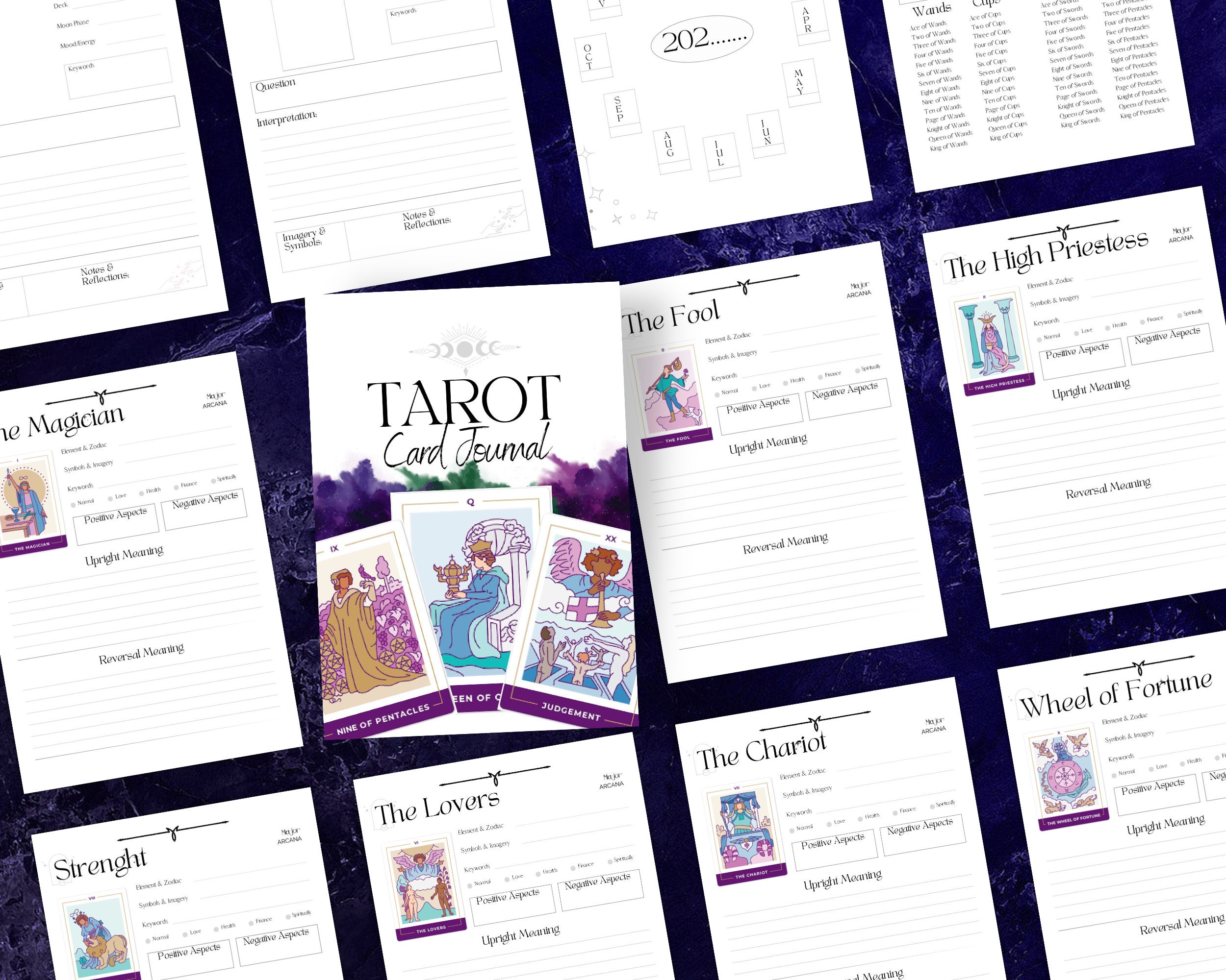 Tarot Journal Ultimate Tarot Card Journal Printable - Etsy