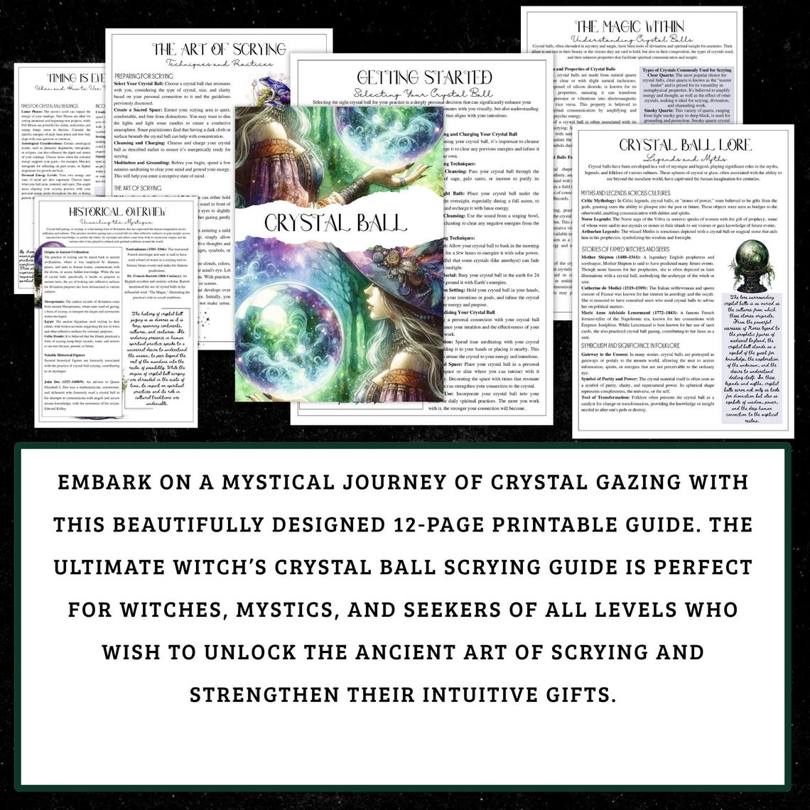 Crystal Ball Scrying Guide | Witchcraft Divination (digital Download ...