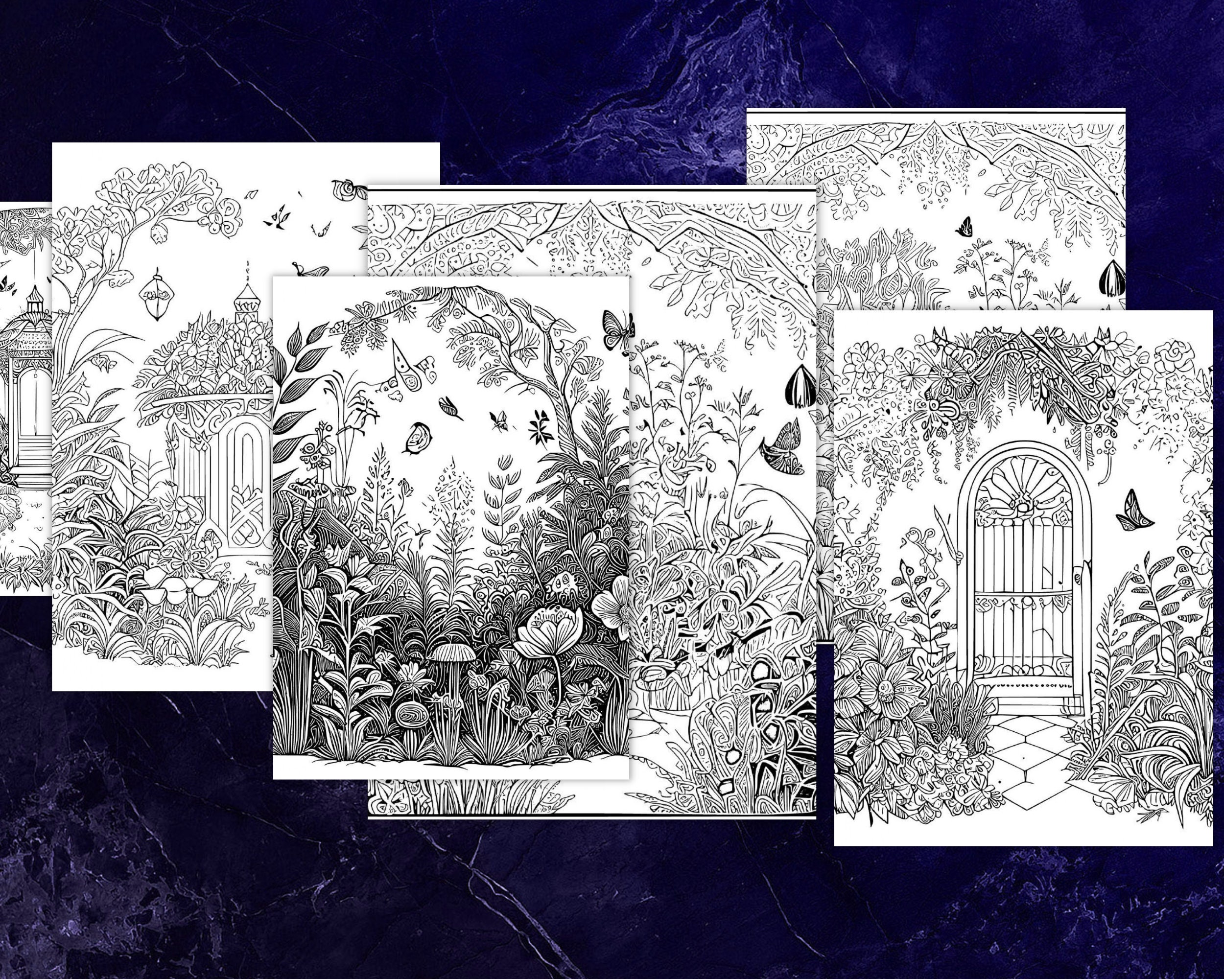 Magical Garden Coloring Pages Printable 50 Pages Printable - Etsy