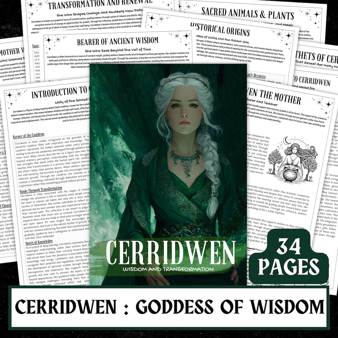 Cerridwen Grimoire | Celtic Magic Rituals and Herbalism | 34 Page ...
