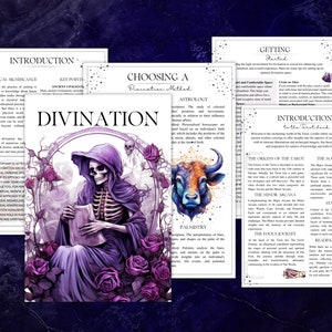 Types of Divination Printable Grimoire Set , Grimoire and Book of ...