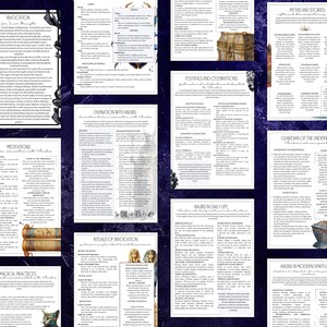 Anubis Worship Guide Printable PDF (20 Pages) A4 Size , Printable Grimoire and Book of Shadow ...