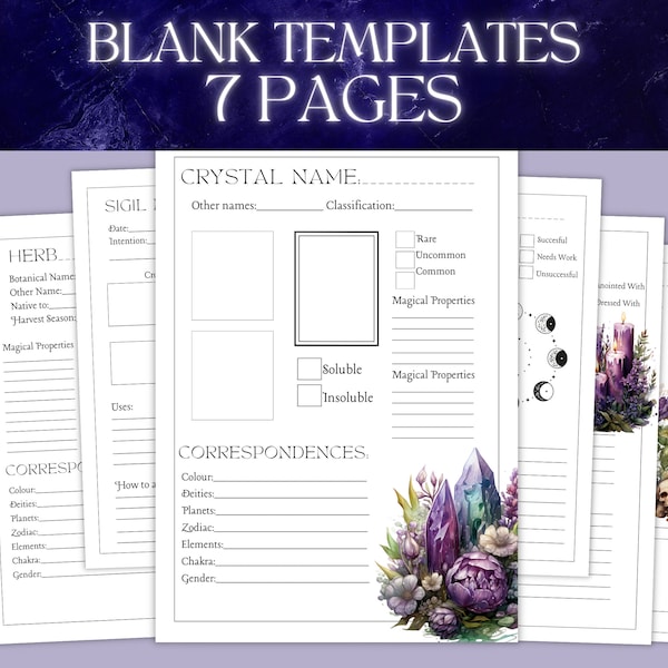 Spell Book Pages - Etsy