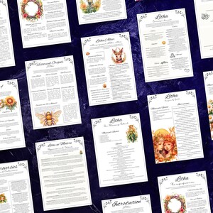 Litha Grimoire Printable Set , 14 Pages A4 Wiccan, Pagan, Witchcraft ...