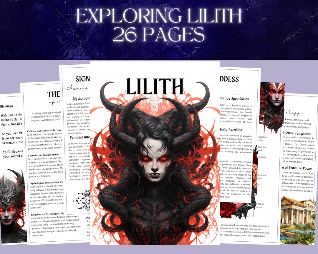 Exploring Lilith the Enigmatic Goddess of Myth and Legend - Etsy