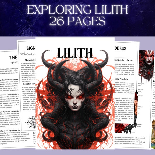 Lilith Goddess Book - Etsy