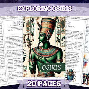 Osiris Worship Guide Printable PDF 20 Pages A4 Size , Printable ...