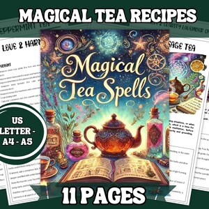 Printable Magical Tea Spell Recipes Pack | 10 Witchy Tea Blends ...