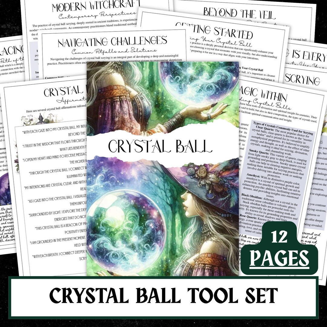 Crystal Ball Scrying Guide | Witchcraft Divination (digital Download ...