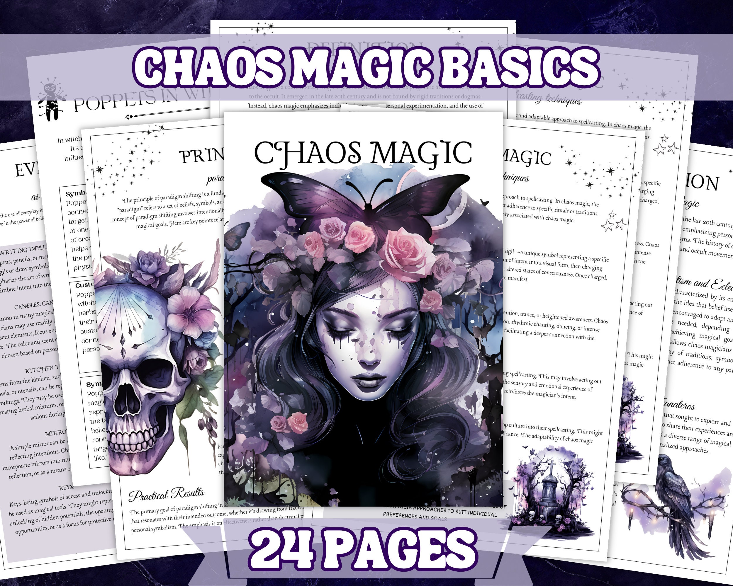 Chaos Magic Grimoire Set 24 Pages, A4 Size , Digital Download ...