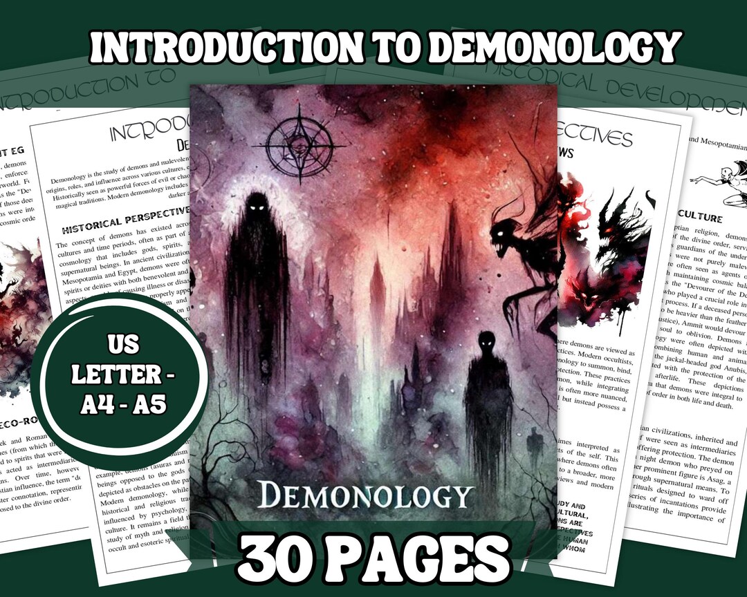 Introduction to Demonology – Printable Guide (30 Pages)| A5, A4 & US ...