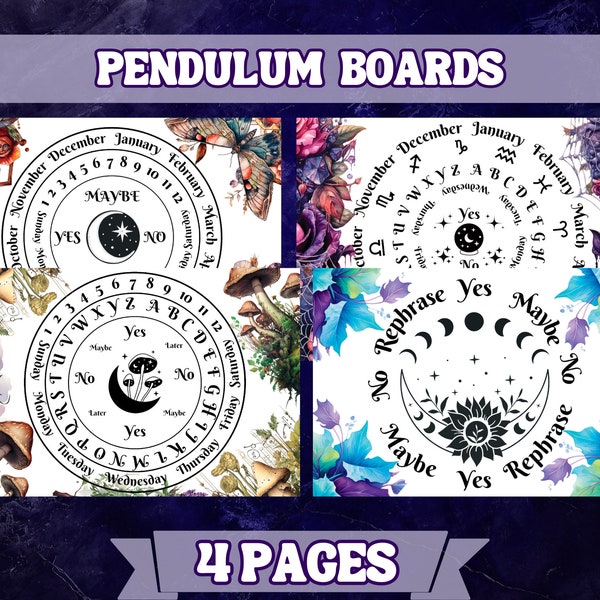 Pendulum Board Printable - Etsy