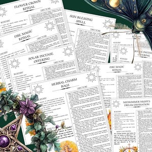 Printable Litha Spells: 10 Summer Solstice Rituals (A4 Size) - Etsy