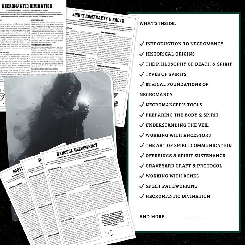 Necromancy Grimoire Guide – 30-page Digital Download | Dark Arts Magic ...
