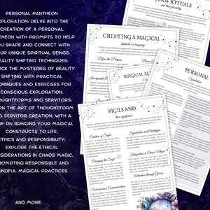 Chaos Magic Grimoire Set 24 Pages, A4 Size , Digital Download ...