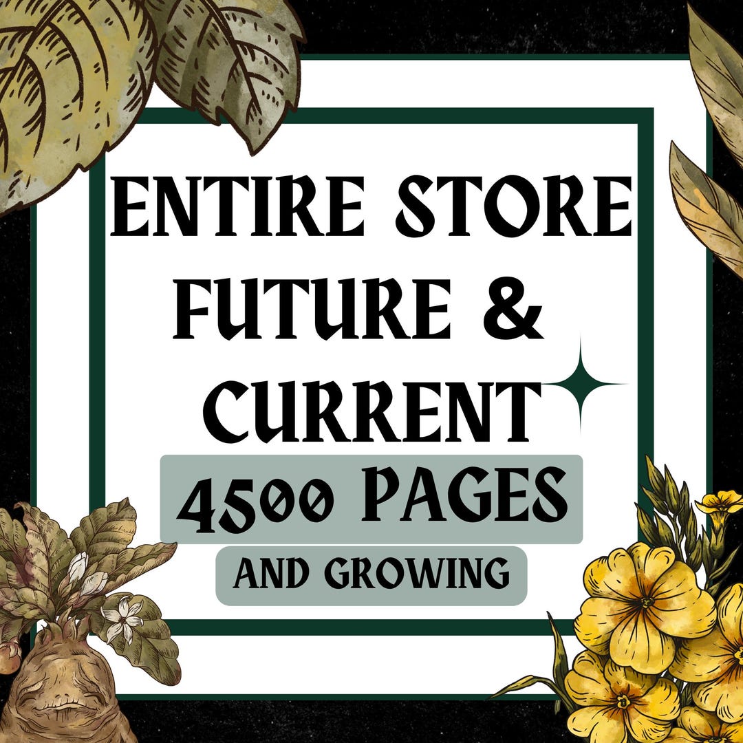 Grimoire Pages Bundle | 4000+ Witchcraft Printables (PDF) - Etsy