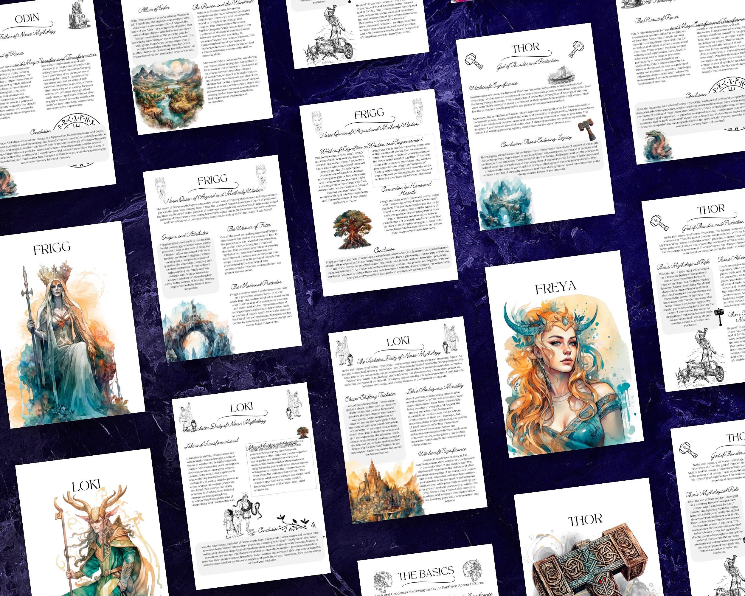 Norse Mythology Guide Printable Grimoire Pages Book of - Etsy Australia