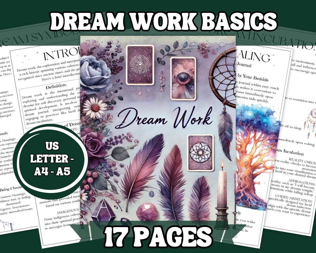 Dream Work Grimoire Pages | Lucid Dreaming Journal (PDF Digital ...
