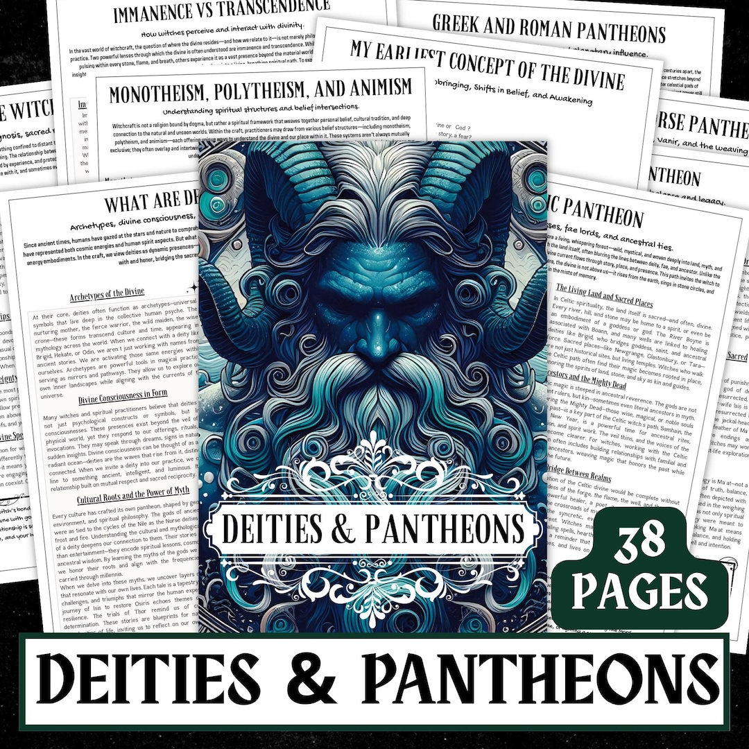 Deities and Pantheons Grimoire Pages | Divine Guide for Witches ...