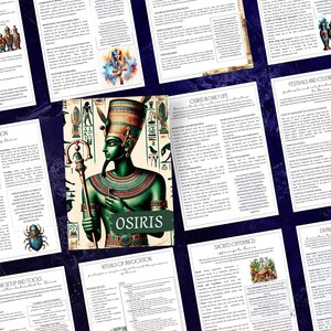 Osiris Worship Guide Printable PDF 20 Pages A4 Size , Printable Grimoire and Book of Shadow ...