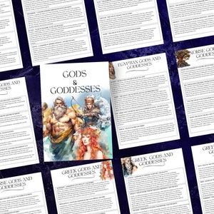 Gods and Goddesses Quick Guide , Printable Grimoire Pages , Learn the Basics of Mythology - Etsy ...