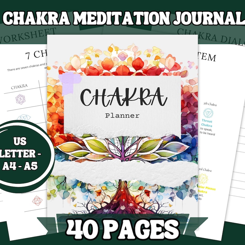 Chakra Meditation Diary - Etsy UK