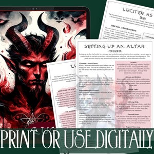 Luciferian Grimoire Set – Digital Download for Rituals, Personal ...