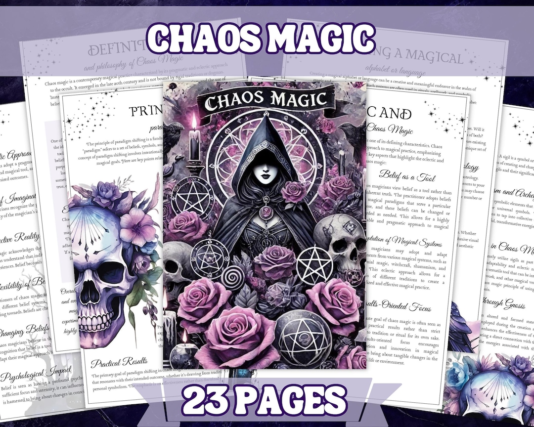 Chaos Magic Grimoire Set 24 Pages, A4 Size , Digital Download ...